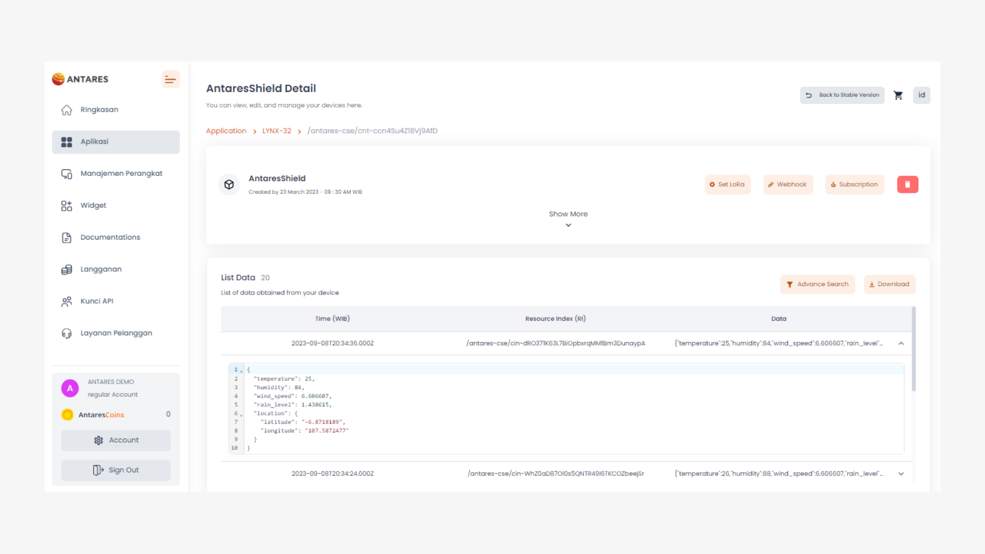Mengirim Data Sederhana ke Antares dengan Protokol HTTP - Antares